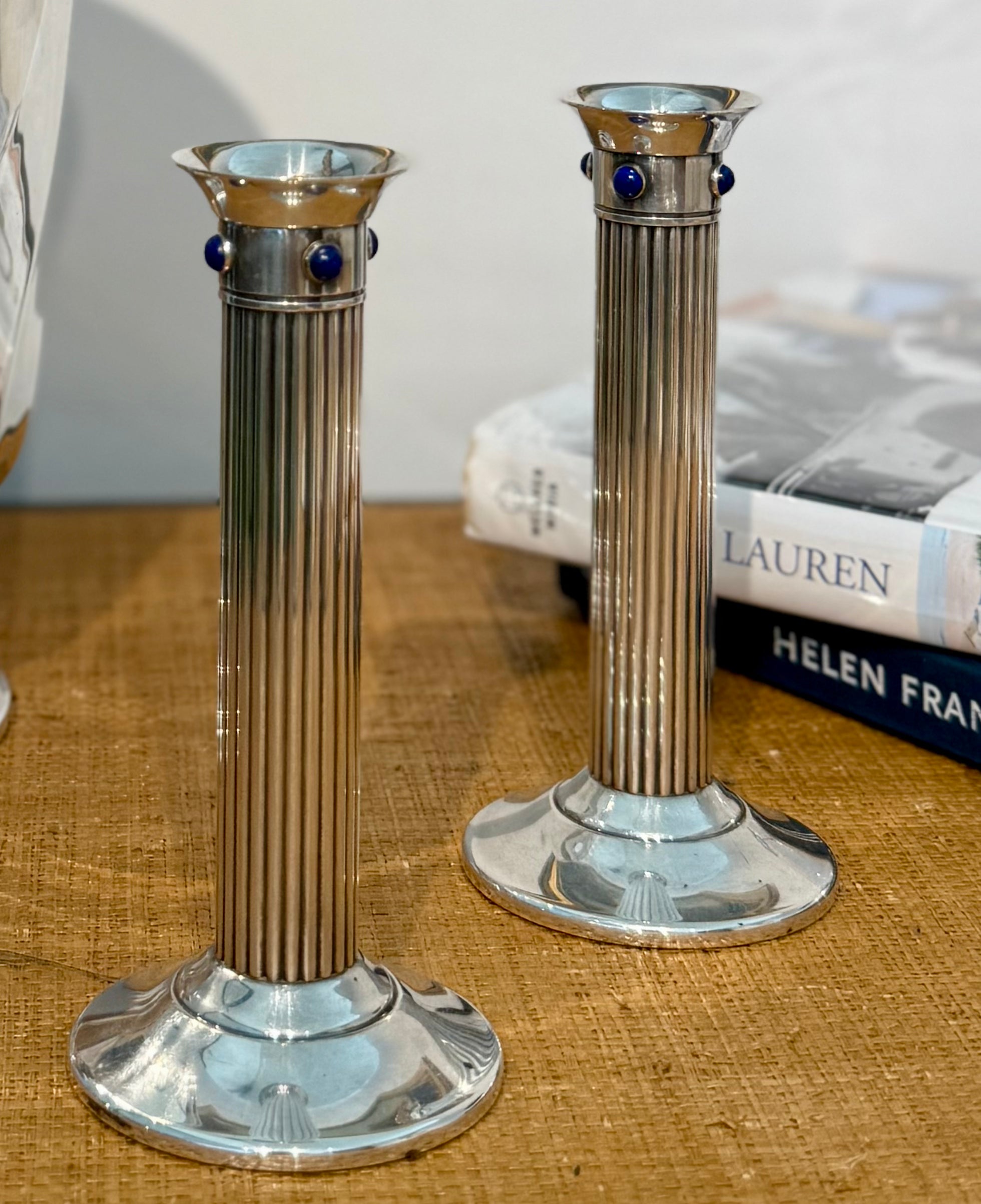 Cartier Silverplate Candlesticks | Gray Antiques